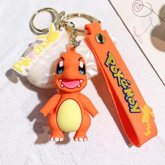 Accessories | Charmander Pokmon 3d Figure Keychain With Strap | Poshmark